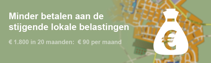 Lokale belastingen Minder betalen aan heffingen